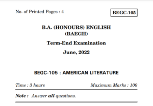 BEGC 105 Previous Question Papers - LitraDude