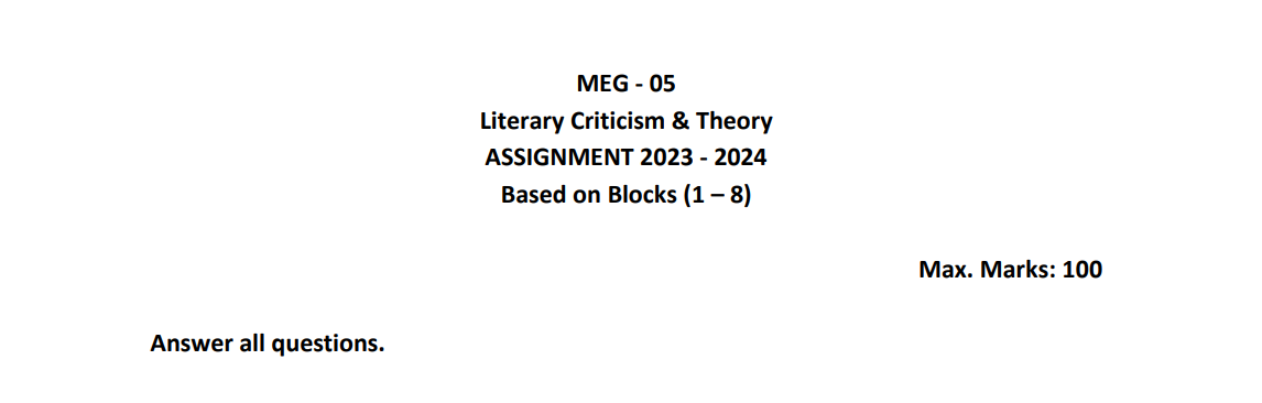 MEG 5 Solved Assignment 2023-24 - LitraDude